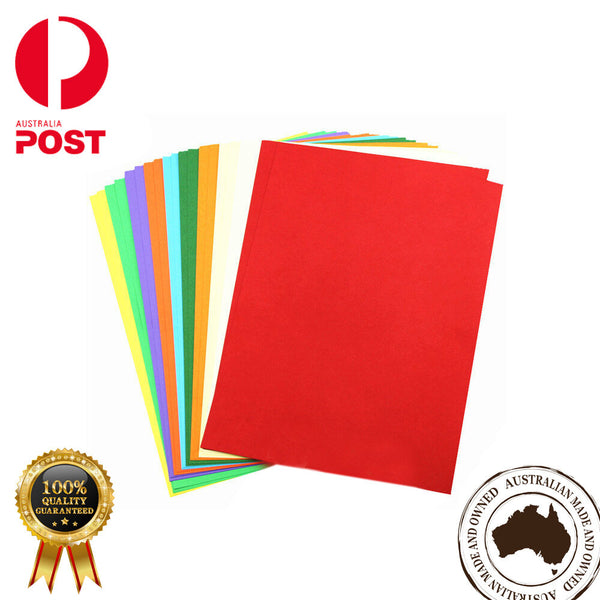 100 x Colored Card Cardboard Paper A3 A4 A2 DIY Craft Handicraft- Prem ...