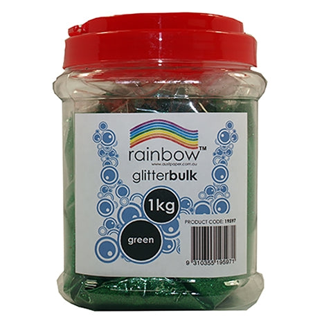 Rainbow Glitter 1kg Tub | Bulk Craft Glitter for Art & DIY | Snap Pack ...